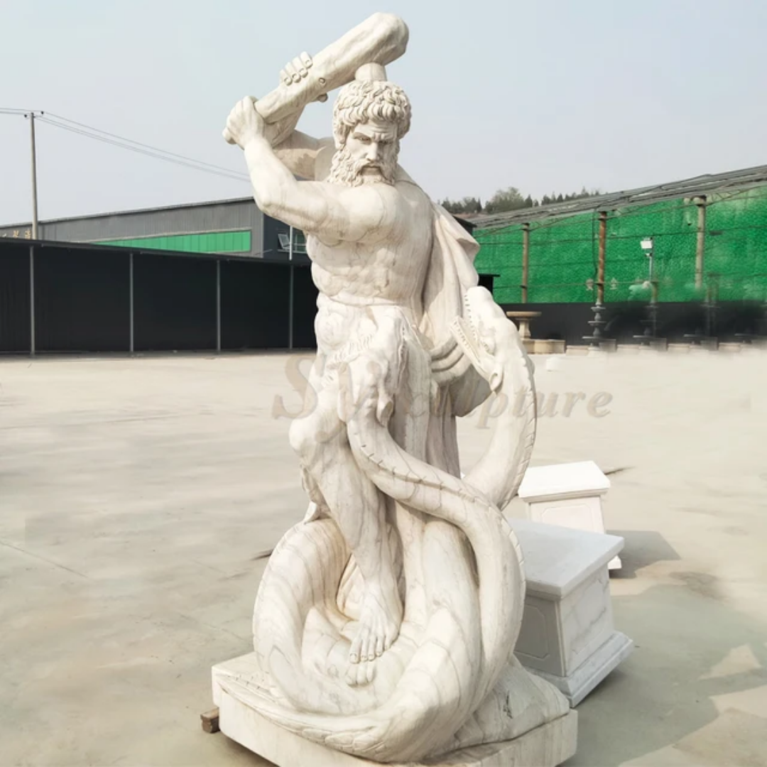 Western greek god stone statue life size marble poseidon sculpture for ...