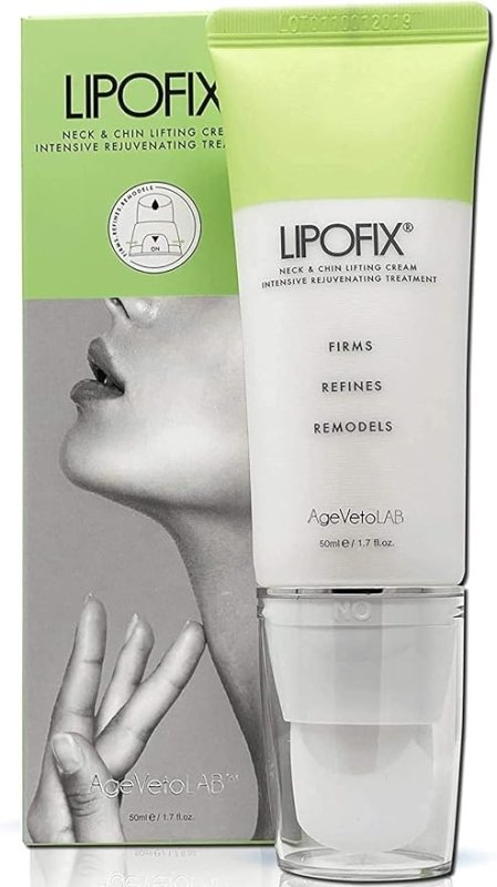 Neck Moisturizing Double Chin Intensive Cream for Sagging Skin. LIPOFIX ...