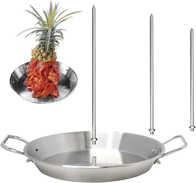 Stainless Steel Vertical Skewer Grill Stand Ideal for Tacos Al Pastor ...