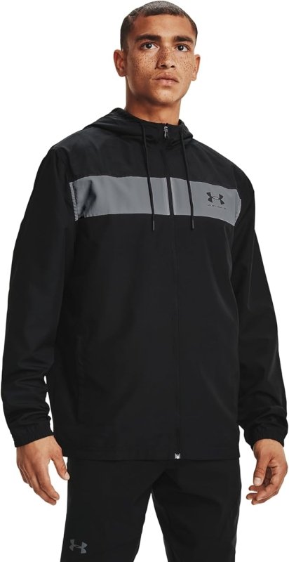 Under Armour Mens 2024 Sportstyle Windbreaker Wind Resistant Ripstop ...