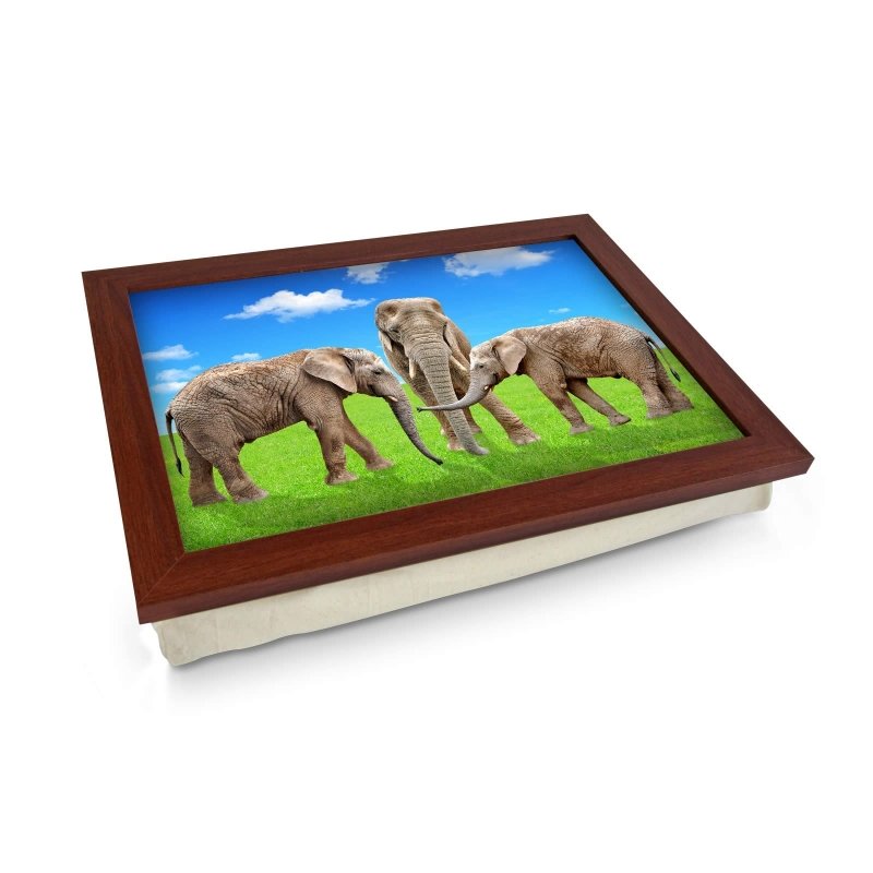 Elephants on Grass Lap Tray - L0182 - British D'sire